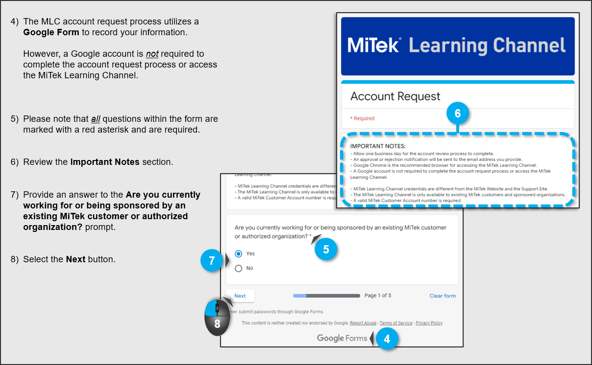Virtual Training - How to Request an MLC Account
